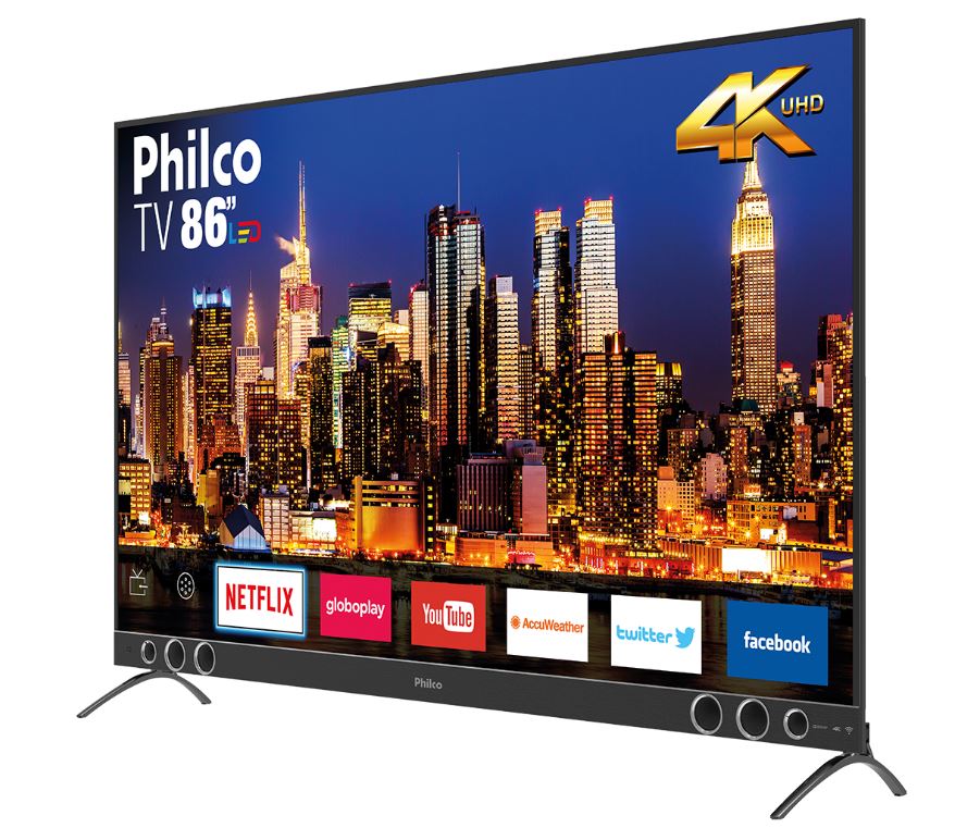 Smart TV Philco 86” PTV86P50SNSG 4K SB LED - Netflix - Saldão - Eletroclub