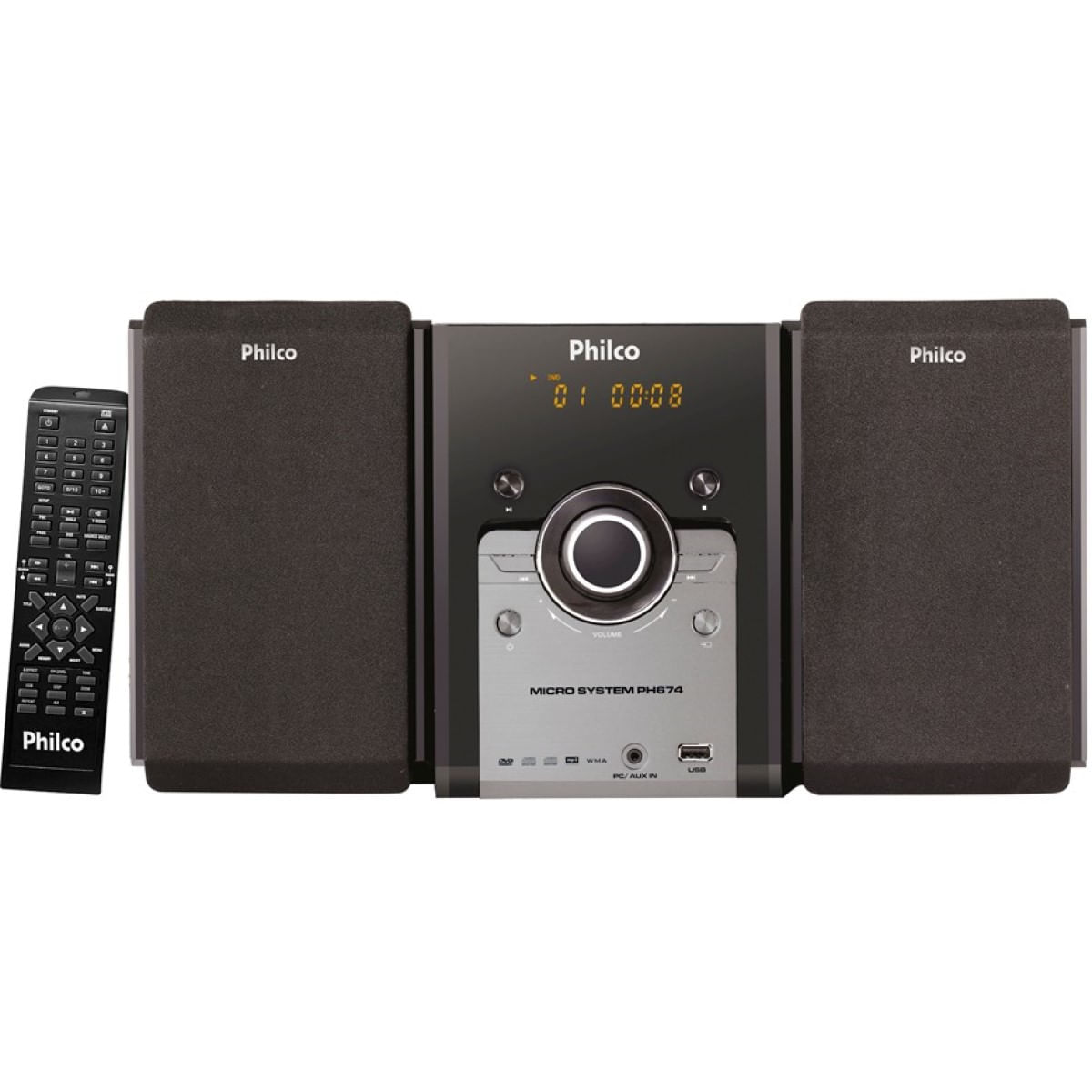 Micro System Philco PH674 Aux.Tv/CD-R/ Multi-Program - Outlet - Loja ...