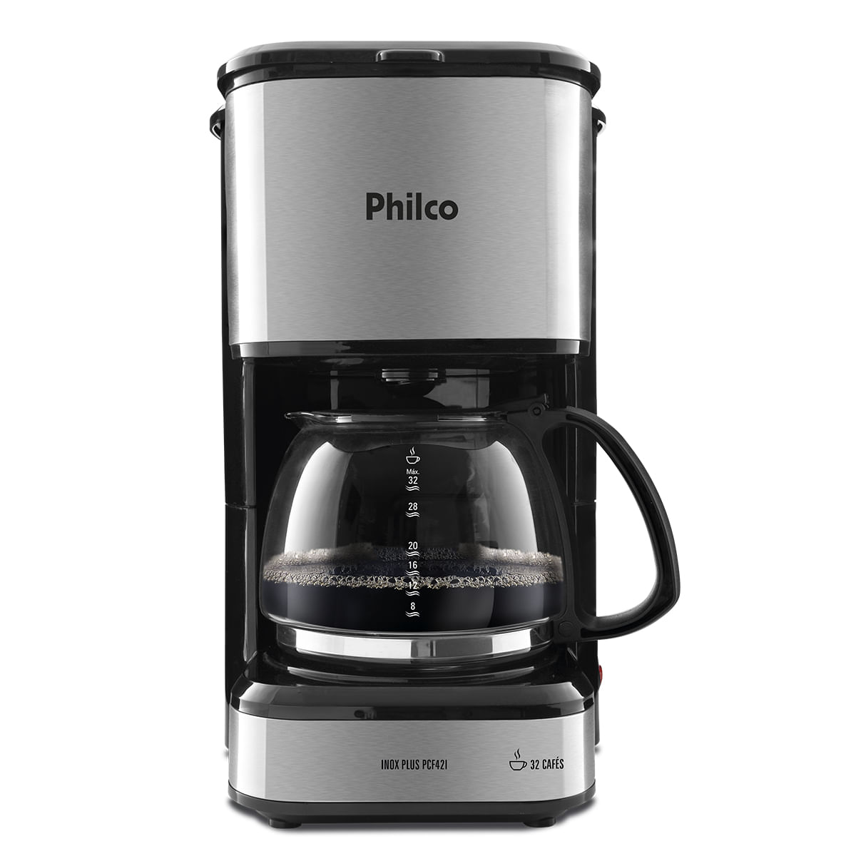 Cafeteira Inox Plus Philco PCF42I Base com Aquecimento 1,2 Litro ...