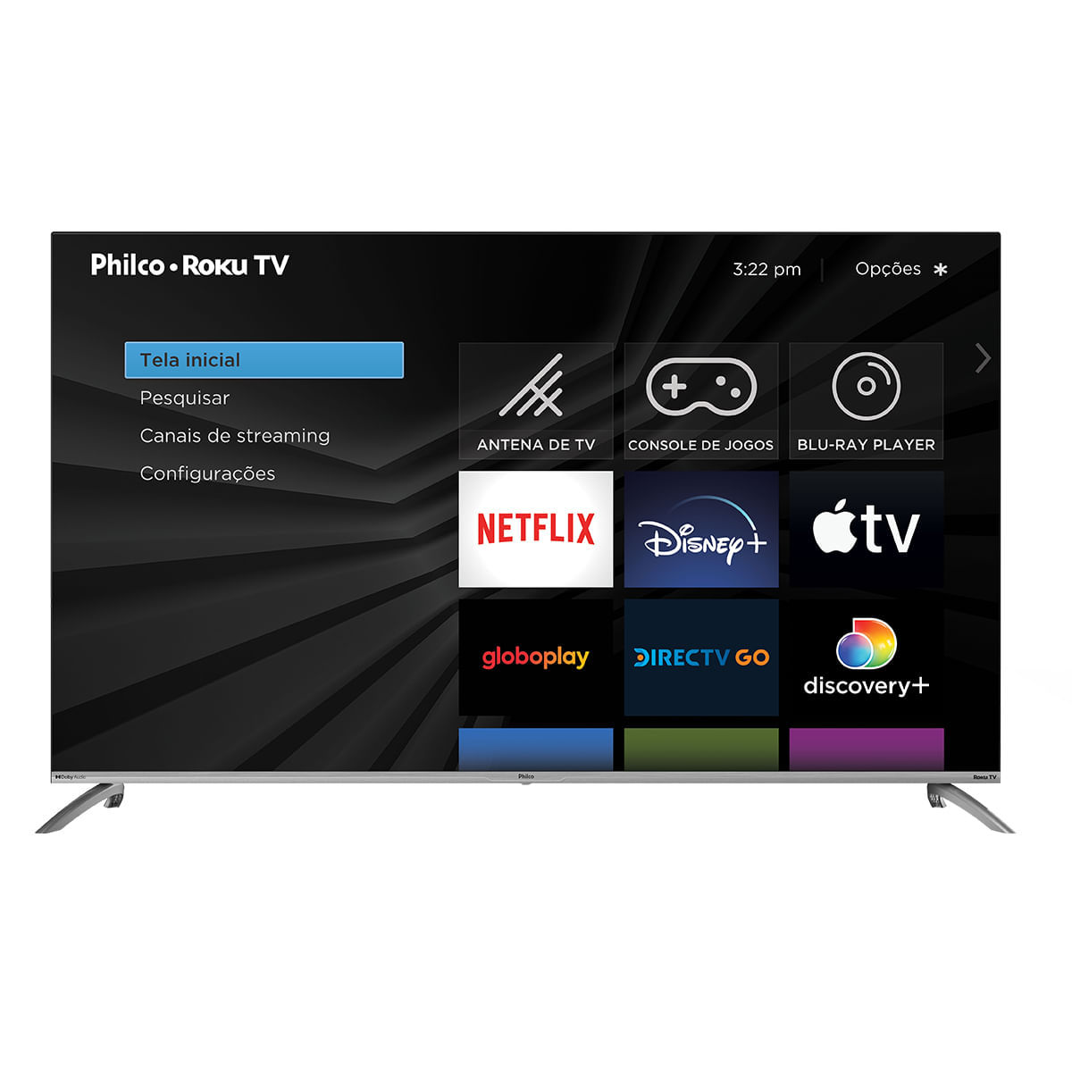 Smart TV 58” Philco 4K PTV58G7UR2CSBL Roku Led Dolby Audio - Loja ...