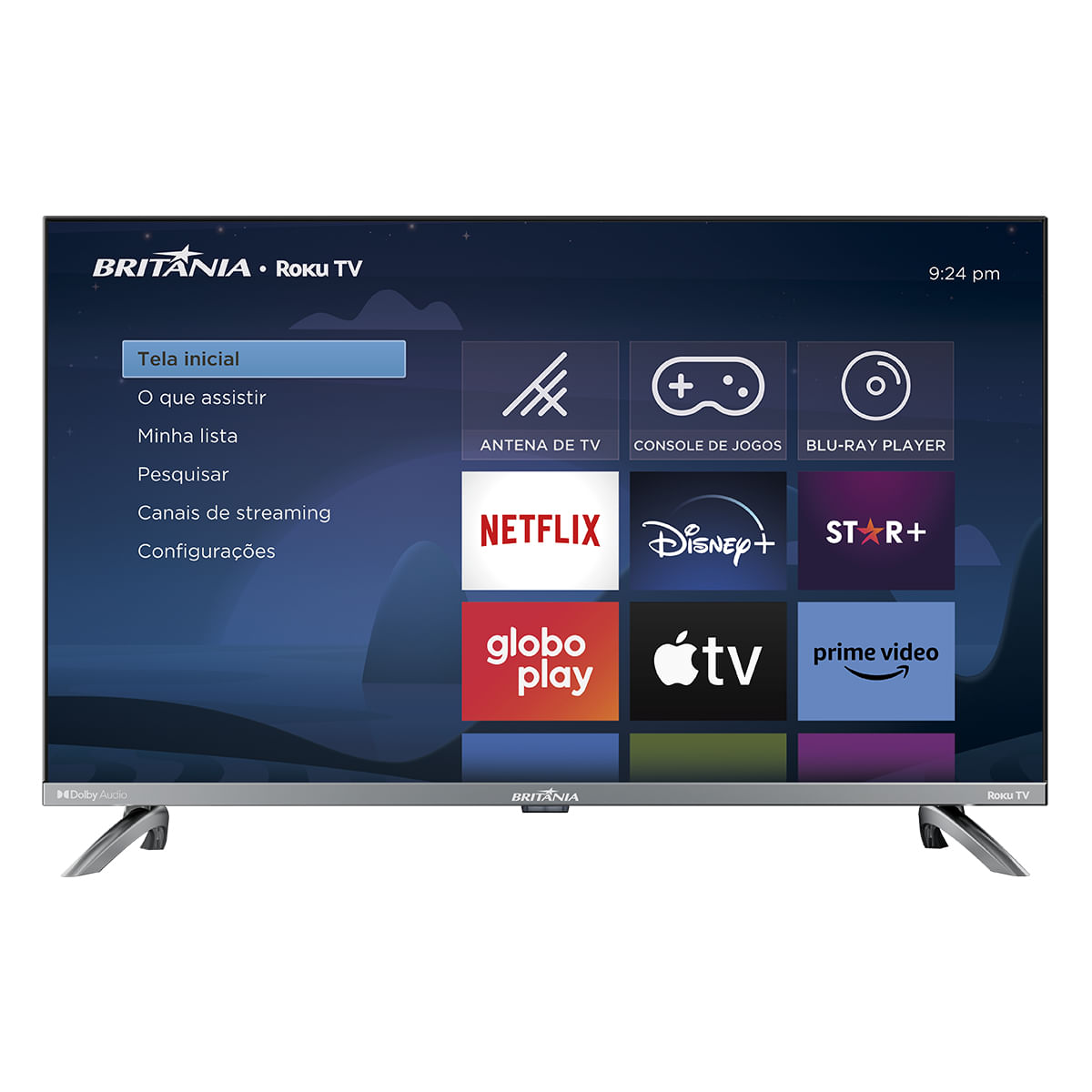 Smart TV 32” Britânia BTV32G7PR2CSGBLH LED Dolby Audio - Loja Oficial ...