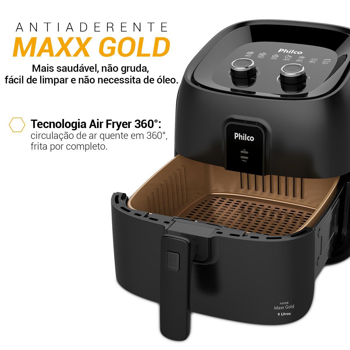 Air Fryer Philco 9L 2000W Cesto Quadrado Gold PAF90B - Loja Oficial ...