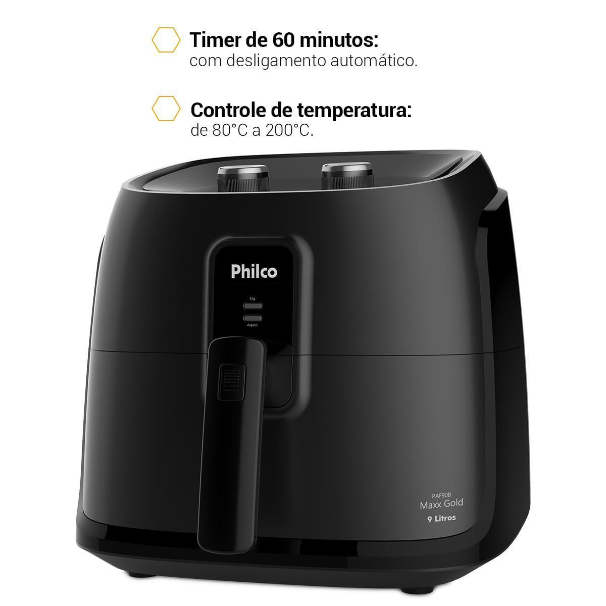 Air Fryer Philco 9L 2000W Cesto Quadrado Gold PAF90B - Loja Oficial ...