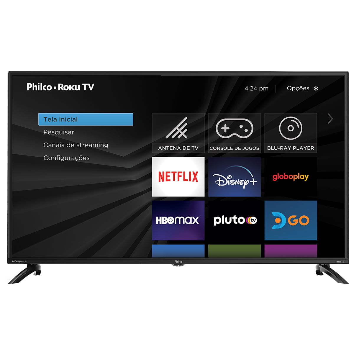 Smart TV 42” Philco LED Roku TV Dolby Áudio PTV42G6FR2CPF - Loja ...