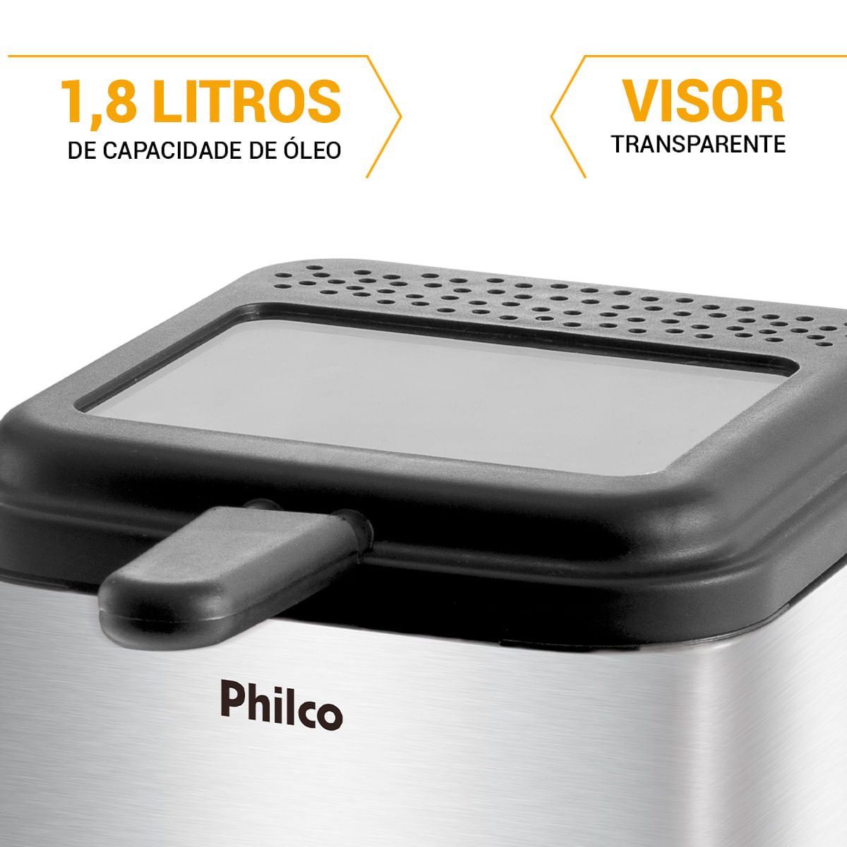 Fritadeira Philco 1,8L Visor Inox 1200W Deep Fry - Loja Oficial Philco ...