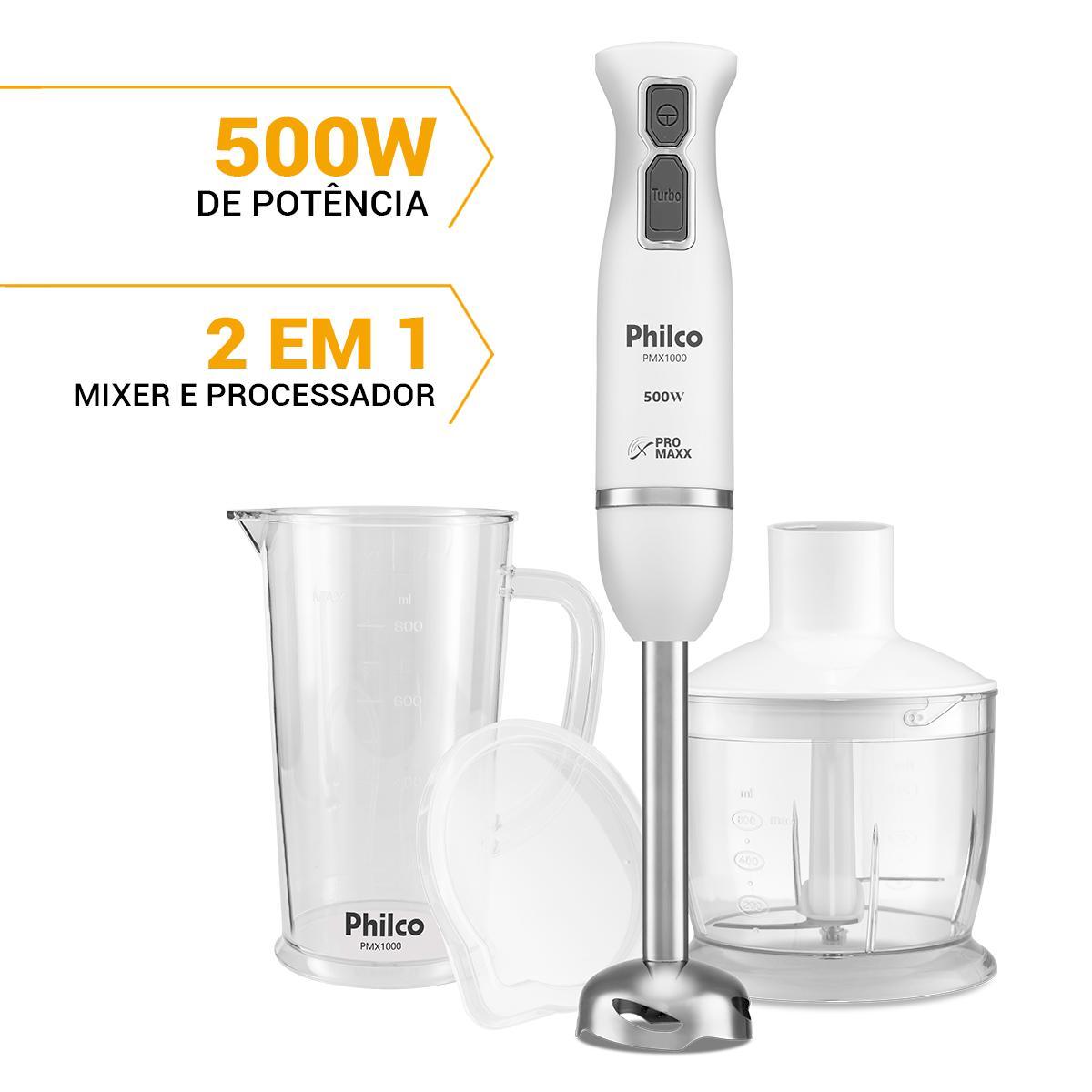 Mixer Philco 4 Lâminas Pro Maxx 2 e 1 500W PMX1000 - Loja Oficial ...