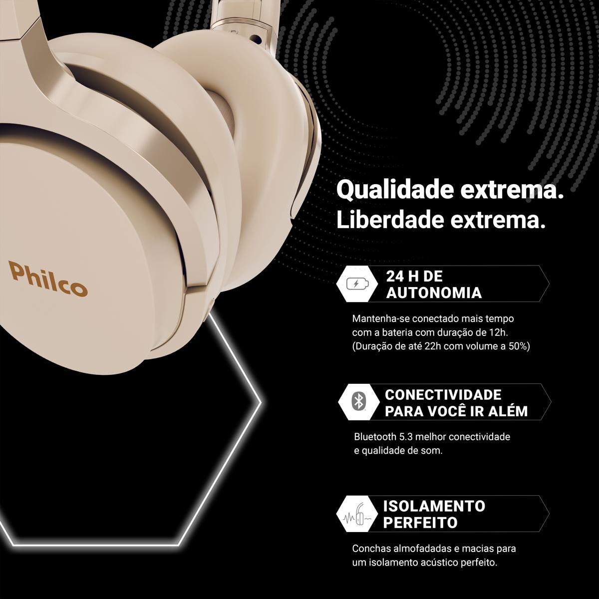 Fone de Ouvido Headphone Philco Extreme Bluetooth PFO01BTG - Loja ...