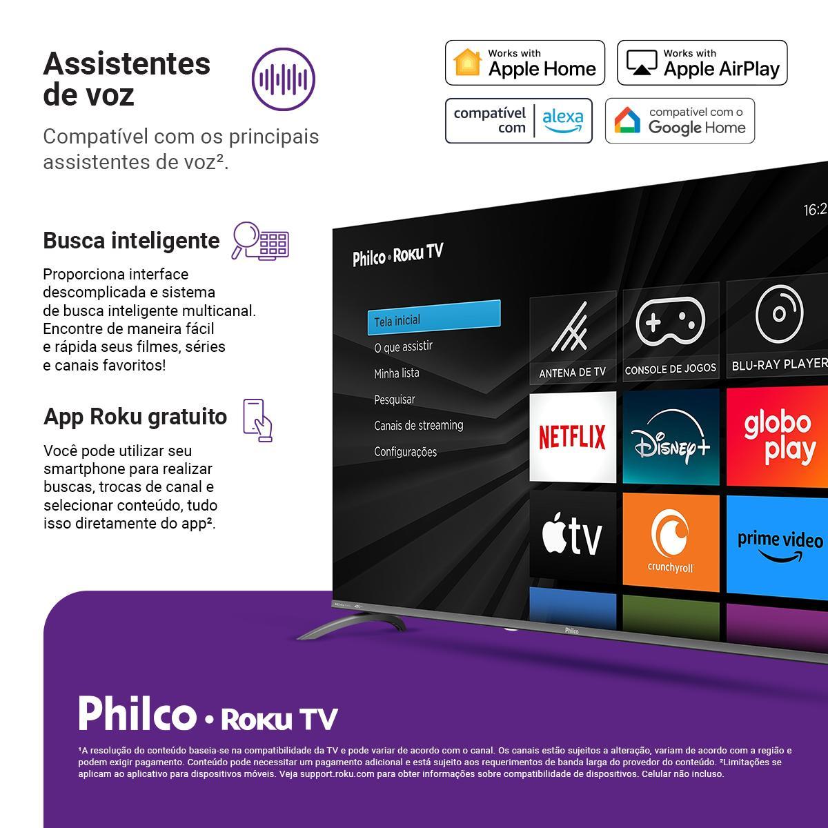 Smart TV 60" Philco QLED Roku Dolby Audio P60CRA - Loja Oficial Philco ...
